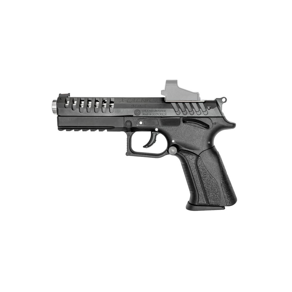 GRAND POWER 9mm MODEL X-CALIBUR MATCH CO SEMI-AUTOMATIC PISTOL – 127mm ...