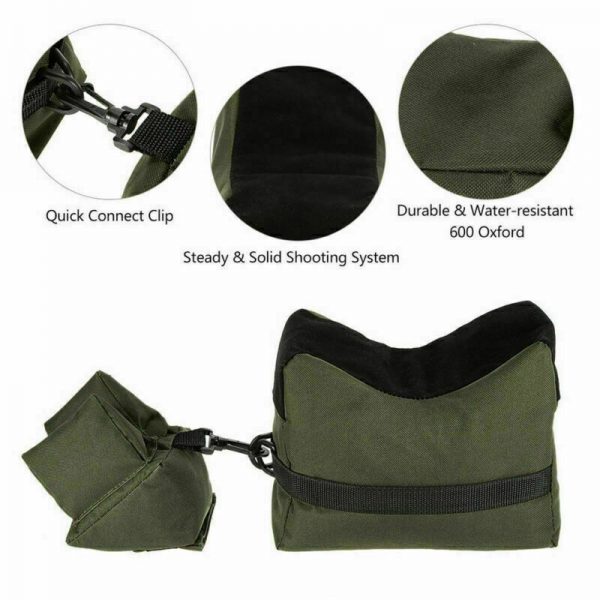TACTICAL FRONT AND REAR SHOOTING REST BAG SET UNFILLED - BARGAINDOCK